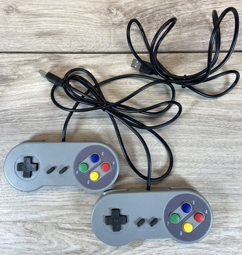 Classic Super Nintendo USB Famicom Color SNES Sf PC Controller Gamepad ...