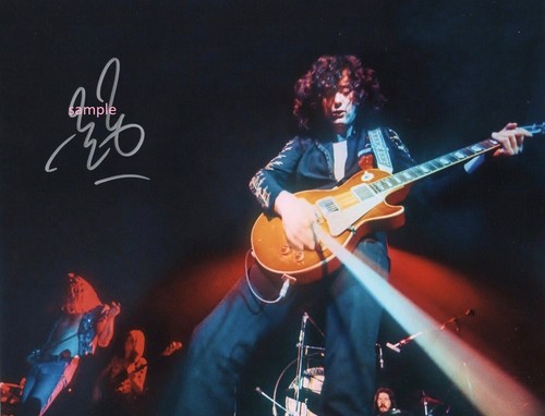 JIMMY PAGE #2 REPRINT 8X10 PHOTO SIGNED AUTOGRAPHED MAN CAVE GIFT LED ...