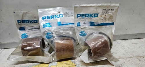 Perko 324-002 ELM Fuel Filter Element w/ O-Ring Lot of 3 | eBay