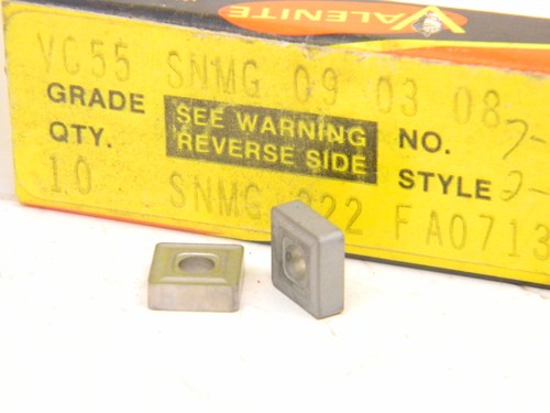 NEW SURPLUS 10PCS. VALENITE SNMG 322 GRADE: VC55 CARBIDE INSERTS | eBay