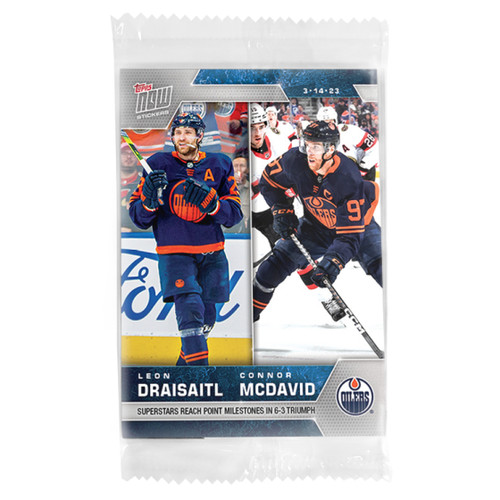2022/23 Topps Now NHL Sticker 259 CONNOR MCDAVID LEON DRASAITL OILERS ...