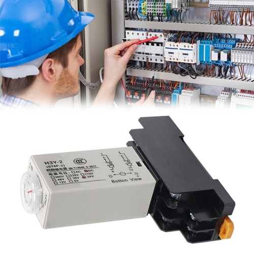 Relays Power-on Delay Rotary Knob Timers Timing Time Relays with Base ...