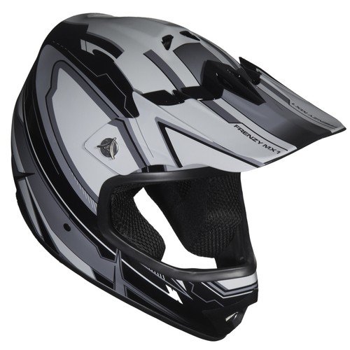 Fuel Helmets Adult Frenzy Off Road Helmet, Black & Gray, XL - Angle ...
