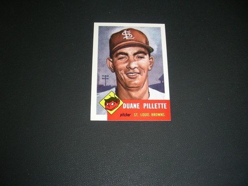 Duane Pillette 1991 Topps Baseball Archives The Ultimate 1953 Series ...