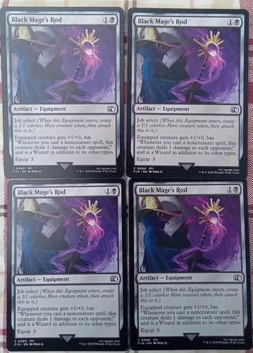 x4 Black Mage's Rod C MTG Final Fantasy M/NM, English PACK FRESH CARDS ...