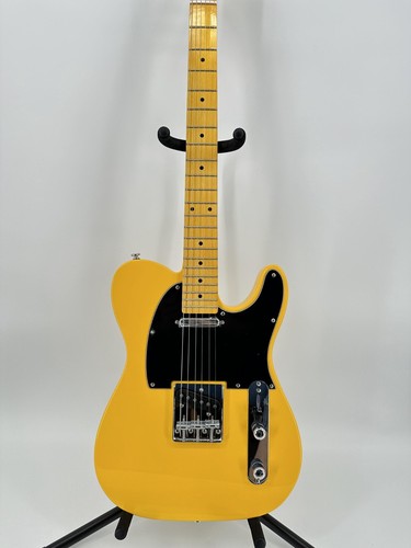 Yellow TELE Custom Shop Electric Guitar Chrome Part Basswood Body Maple ...