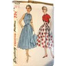 Vintage 1950's Simplicity 1618 Misses Dresses Pattern - Size 12 Bust 30 ...