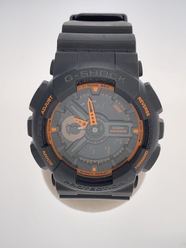 CASIO G-SHOCK GA-110TS-1A4JF Black Resin Quartz Digital Analog Watch | eBay