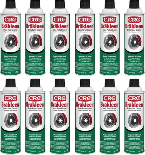 CRC Brakleen Brake Parts Cleaner Non Chlorinated 14oz Low VOC 05084 ...