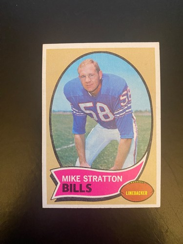 1970 TOPPS FOOTBALL #252 MIKE STRATTON!! NICELY CENTERED!! $1 SHIPPING ...