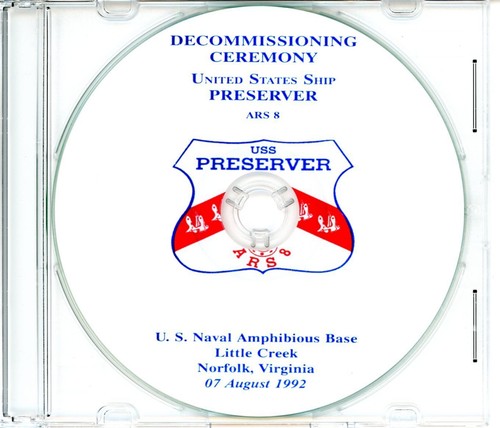 USS Preserver ARS 8 Decommissioning Program 1992 United States Navy | eBay