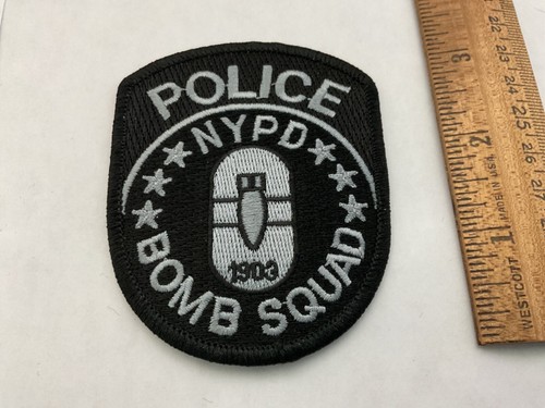 NYPD Police Bomb Squad 1903 Subdued collectable patch full size new | eBay