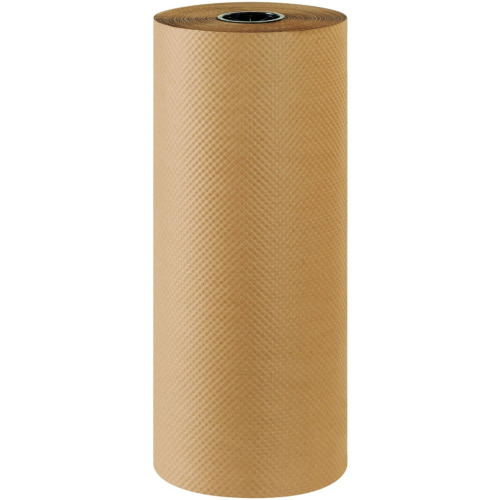 Indented Kraft Brown Paper Roll, 60#, 24" X 300', 100% Recycled Paper ...