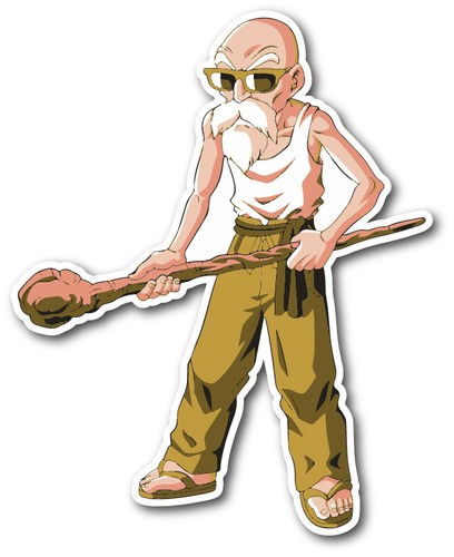 Master Roshi Dragon Ball Z cartoon sticker decal 5"x4" | eBay