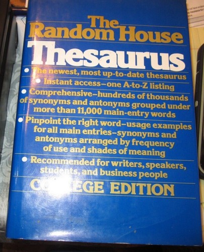 The Random House Thesaurus by 9780394529493| eBay