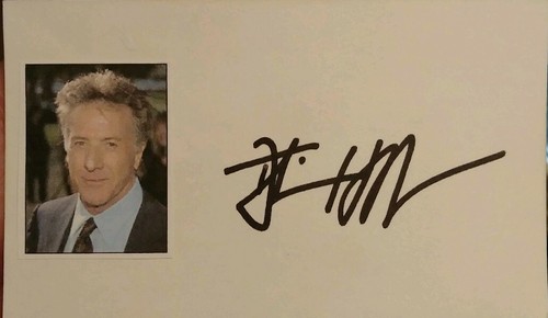 Dustin Hoffman authentic autograph in bold, black sharpie. Legendary ...