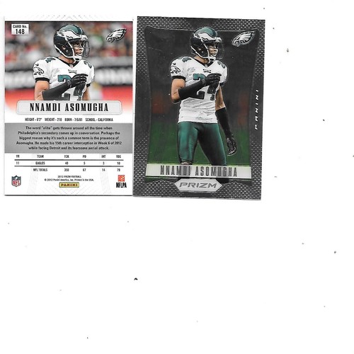 Nnamdi Asomugha 2012 Panini Prizm Football Card #148 BOGO FREE Eagles ...