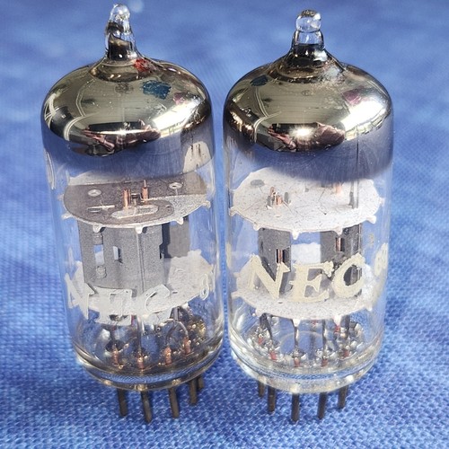 12AT7 NEC audio amplifier vintage vacuum tubes 2 valves Eico Tested ...