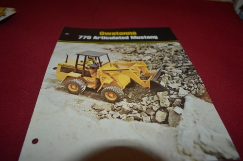 Owatonna Mustang 770 Articulated Loader Dealer's Brochure AMIL15 ver3 ...