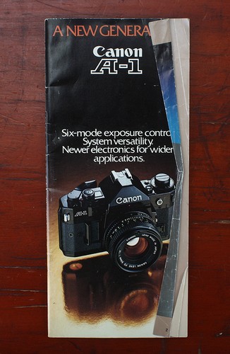 CANON A-1 CAMERA SALES BROCHURE, 1981/126895 | eBay