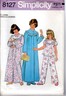Simplicity #8127 ~ Pattern Nightgown Robe Pajamas ~ Child Small ~ FF UC ...