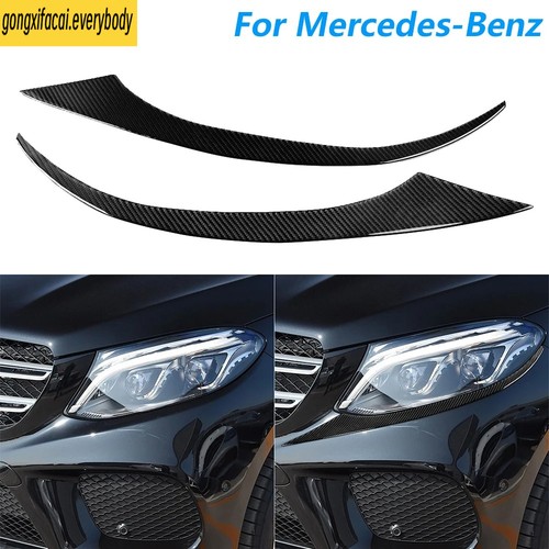 For Mercedes-Benz GLE GLS W166 2016-19Front Headlight Eyelid Eyebrow ...