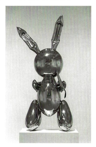 Postcard Jeff Koons "Balloon Rabbit" 1986 Broad Museum LA MINT Unused ...