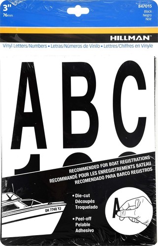 847015 Black Die-Cut Letters/Numbers Kit 3-Inch | eBay