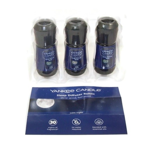 Yankee Candle Calm Night Sleep Diffuser Oil Refill Lavender Eucalyptus ...