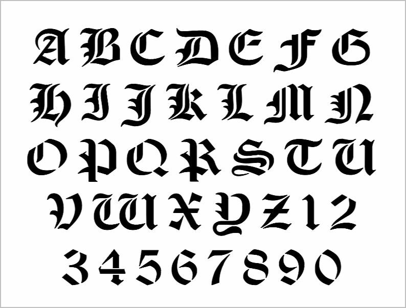 Alphabet Stencil Classic Script Font Upper Case Lower Case 2 INCH | eBay