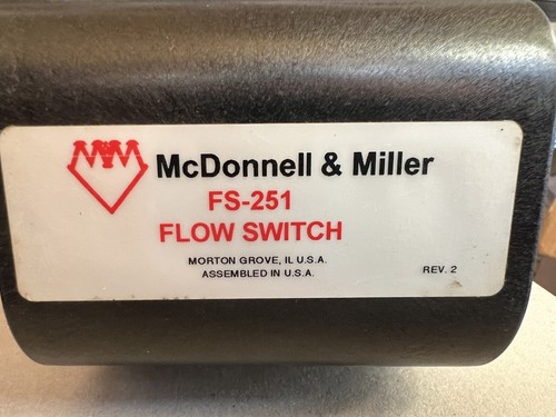 McDonnell & Miller FS-251 Flow Switch Boiler 1" with NEMA1 Enclosure ...