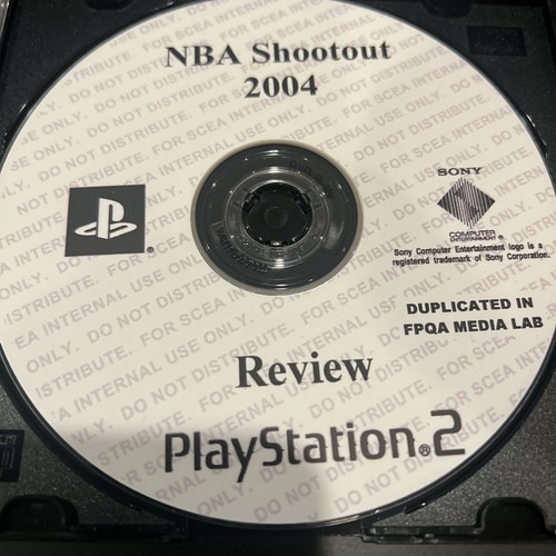 NBA Shootout 2004 Review Prototype Build PS2 | eBay