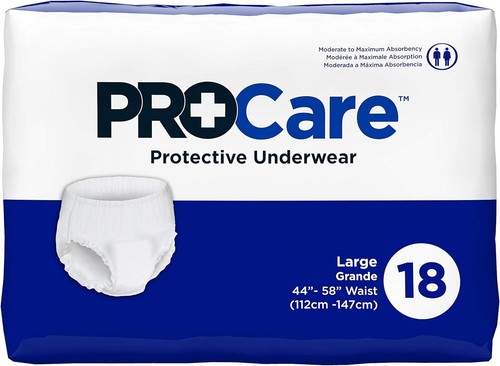 ProCare Adult Underwear Pull On Large Disposable Moderate Absorbency | eBay