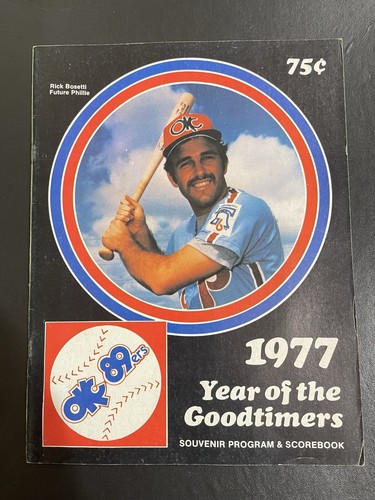 1977 Oklahoma City 89ers Baseball Club Program and Souvenir Scorebook ...