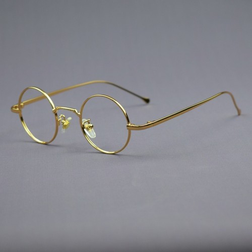 Vintage Small Round Eyeglass Frames Metal Full Rim Optical unisex ...