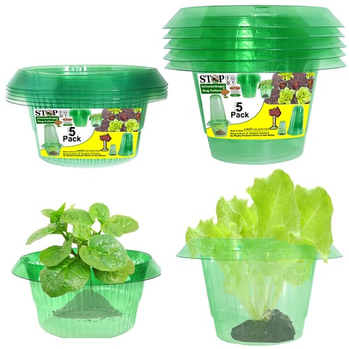 5-Pack Small 5-Pack Large Slug Snail Plant Protector Collar Ring Set | eBay