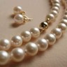 Charm 8MM White Akoya shell Pearl Necklace + Earring AAA 18" | eBay