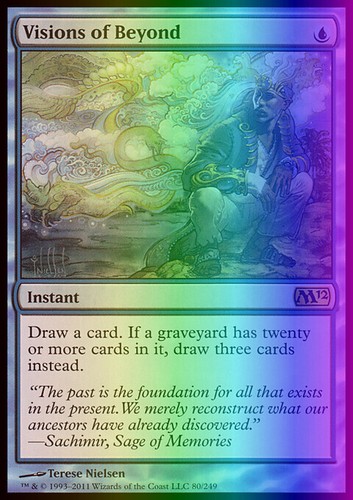 MTG Magic the Gathering Visions of Beyond (80/256) Magic 2012 MP FOIL ...