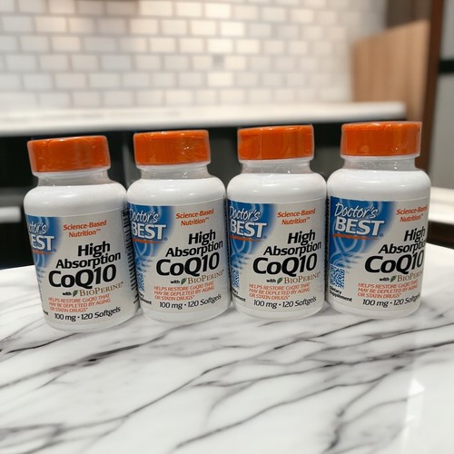 CoQ10 Coenzyme Q10 Doctor's Best brand 100 mg 120 caps (lot of 4 - 480 ...
