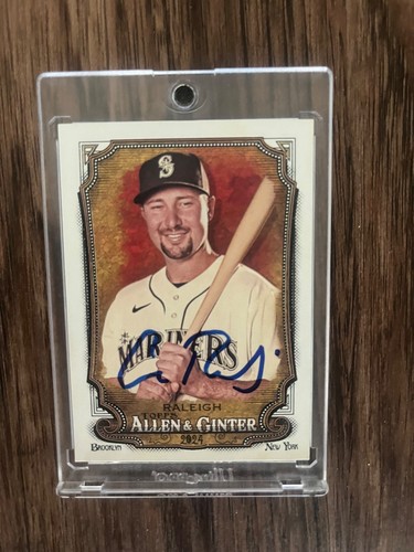 2024 Topps- Cal Raleigh- Auto Autograph Signed- Seattle Mariners | eBay