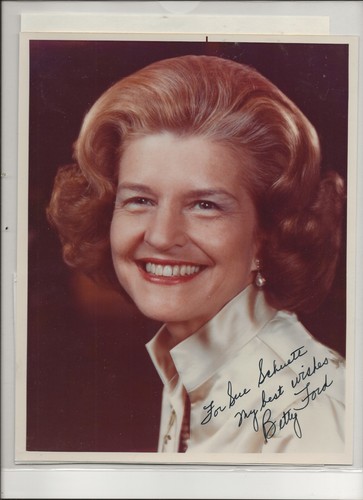 BETTY FORD, AUTOGRAPHED PICTURE, 1979 + ADDITIONAL SIGNATURE & LETTER ...
