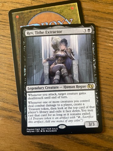 Rev Tithe Extractor MTG sticker cEDH playtest | eBay