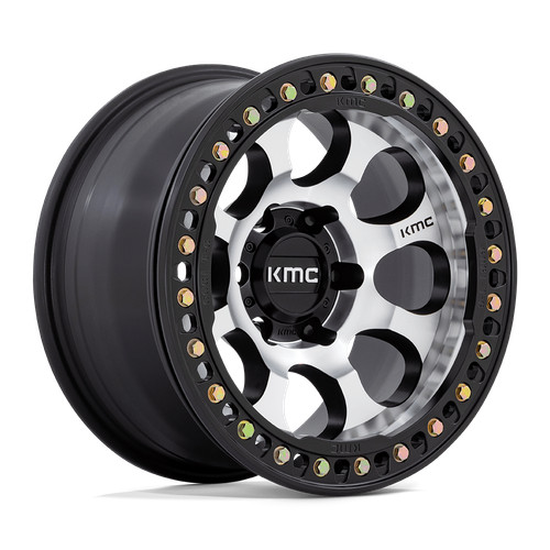 Set of 4 KMC KM237 RIOT BEADLOCK Wheels 17X8.5 5X5.0 MACH-FC-BLACK 0MM ...