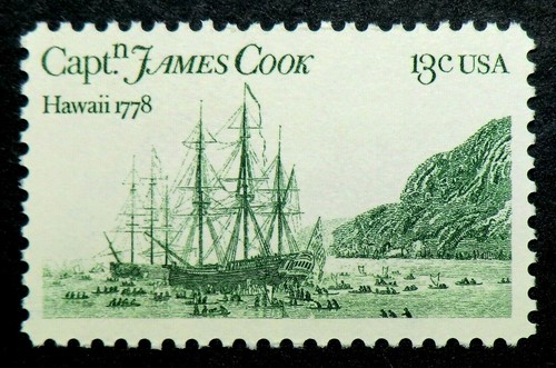 1733 MNH 1978 13c Captain James Cook Hawaii Explorer merchant navy ...