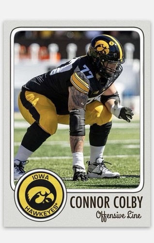Connor Colby NMT Novelty Sports Card! NCAA Football! Iowa Hawkeyes | eBay