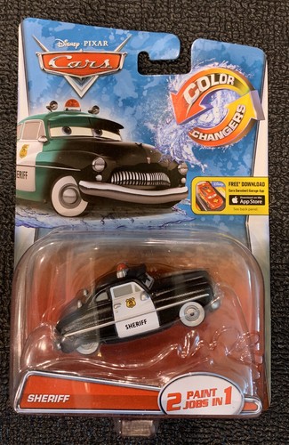 BRAND NEW DISNEY PIXAR CARS 2 SHERIFF COLOR CHANGERS 2 PAINTS IN 1 | eBay