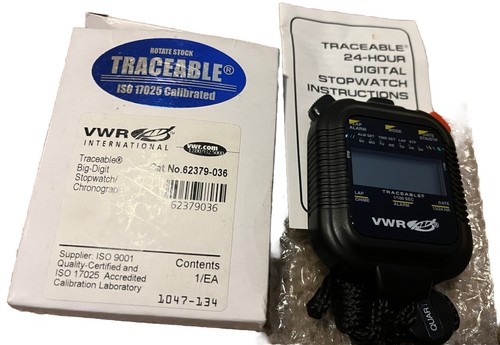 VWR Traceable Big-Digit Stopwatch/Chronograph 62379-036 | eBay