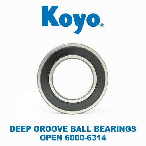 6000 - 6314 Series Bearings 2RS Rubber Sealed Deep Groove Ball Bearings ...