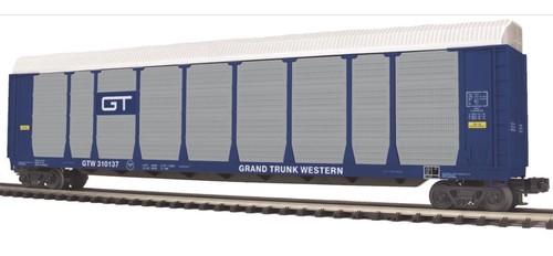 MTH PREMIER GRAND TRUNK WESTERN CORRUGATED AUTO CARRIER 20-98312 O ...