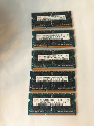 Hynix 10GB (5x2GB) 2Rx8 PC3-10600S-9-10-F2 Memory RAM SODIMM DDR3 | eBay